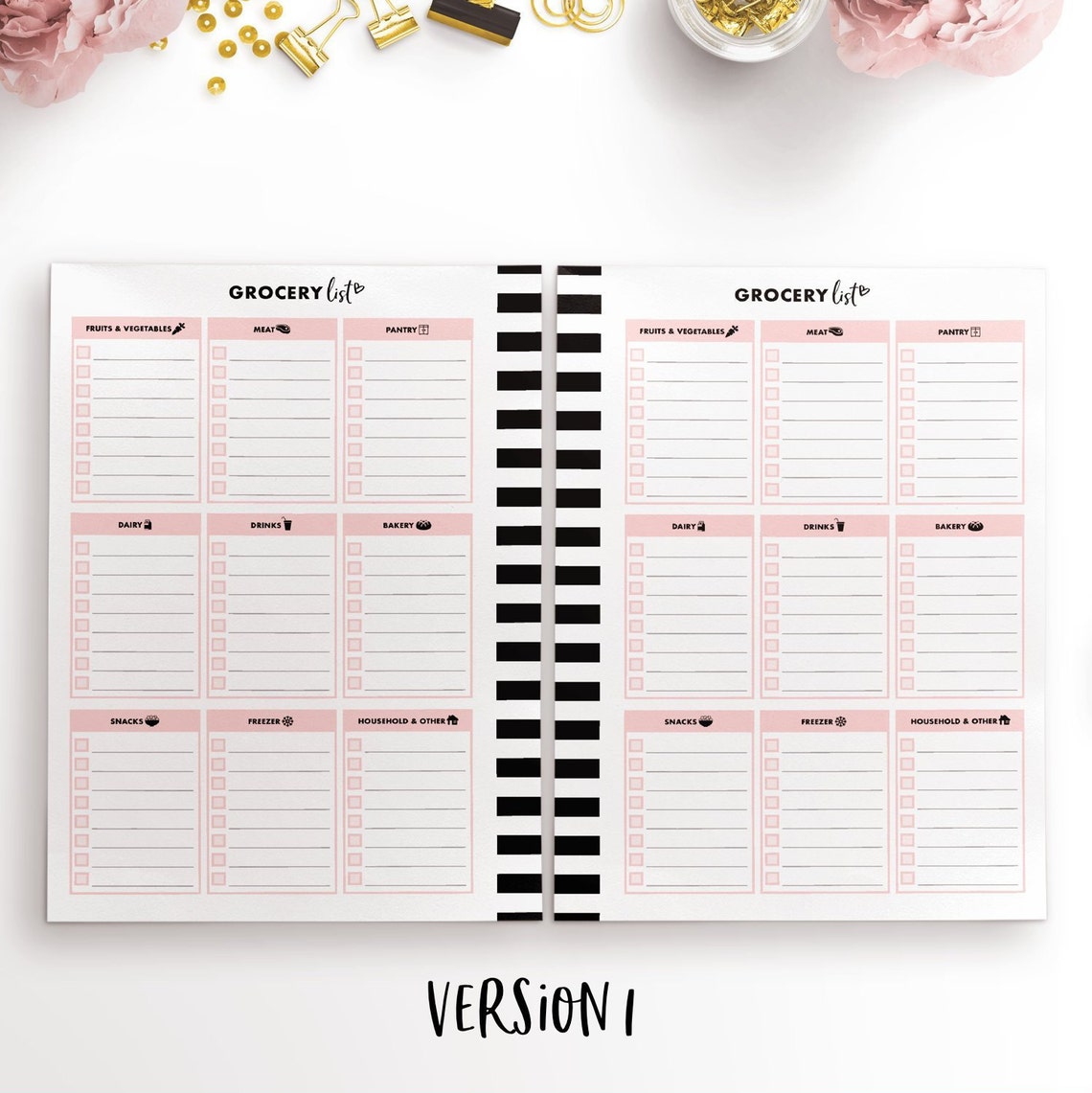 Mini HP Grocery List - Etsy