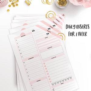 A6 Weekly Corner Flip - Etsy