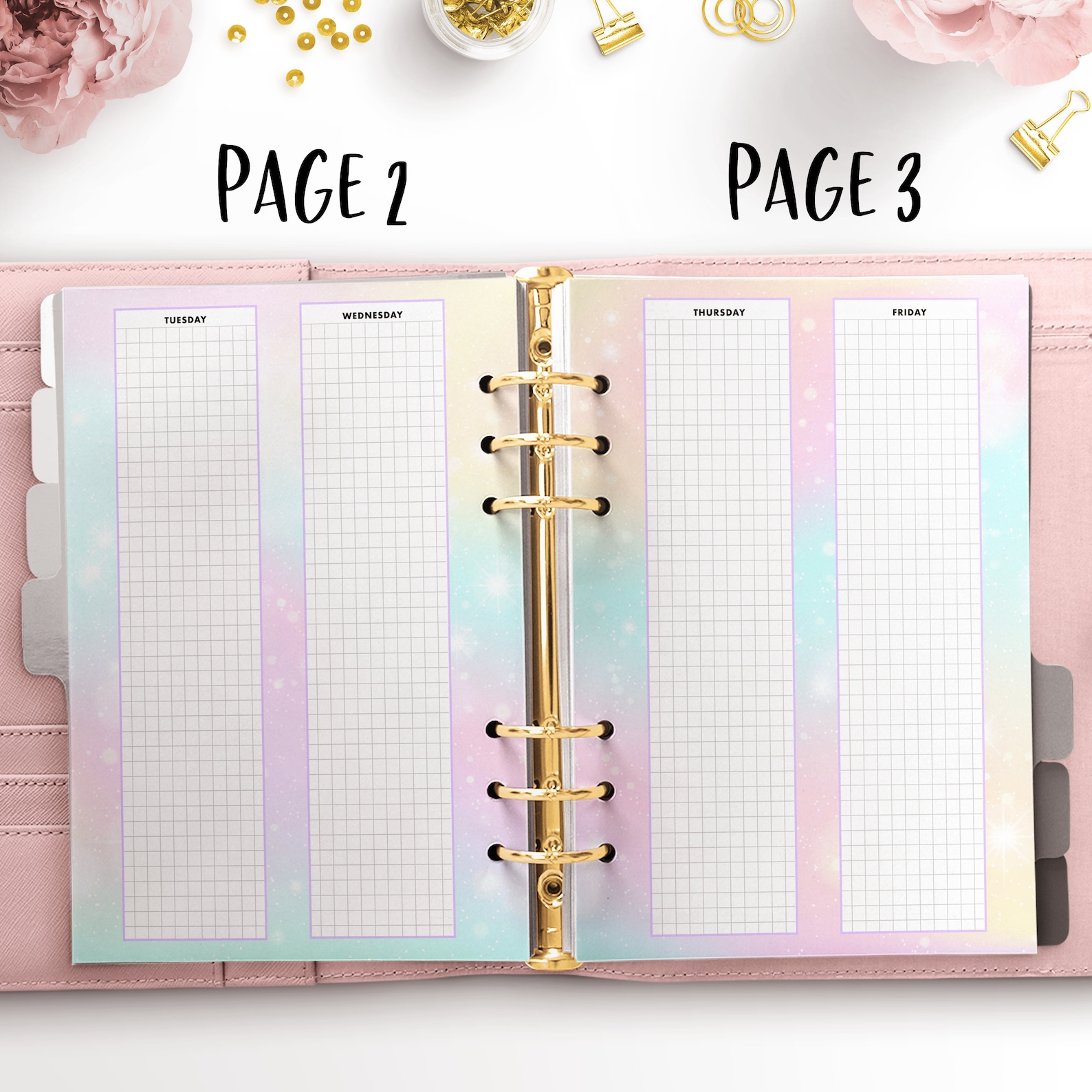 Personal Wide Weekly EC Style 1.5 Inch - Etsy