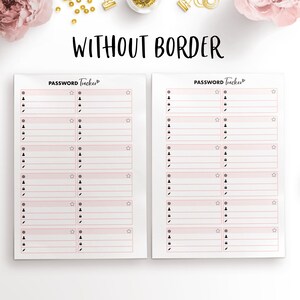 A5 Wide Password Tracker - Etsy