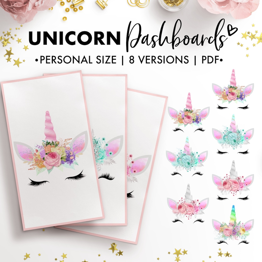 Personal Size Unicorn Dashboards - Etsy