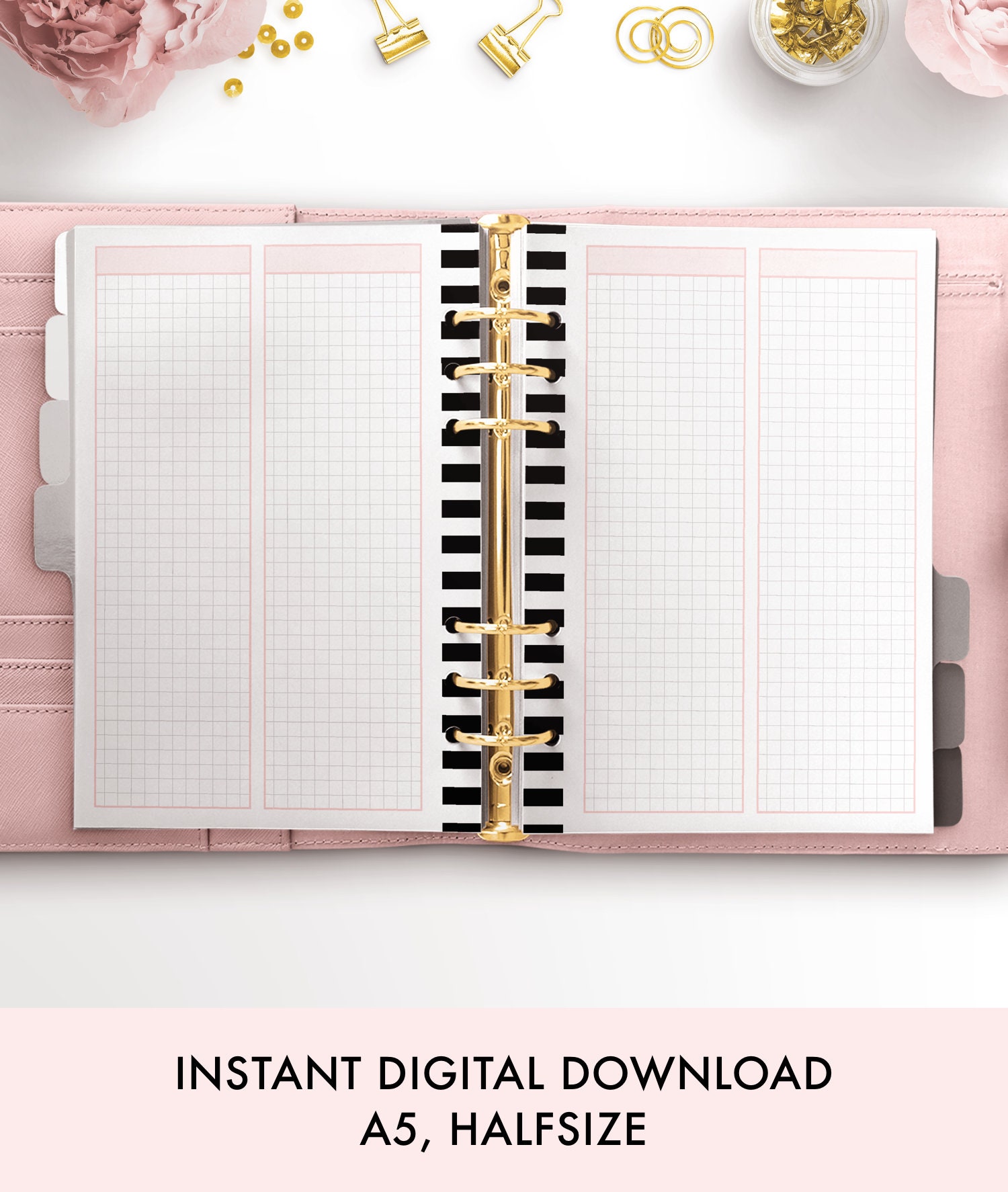A5, Planner Basics, Simple Essentials Collection, Printable Planner ...
