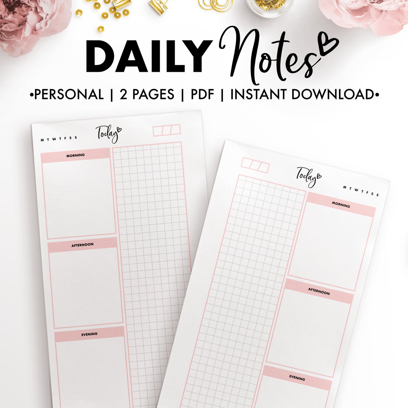 Personal Size Planner Essentials | Etsy
