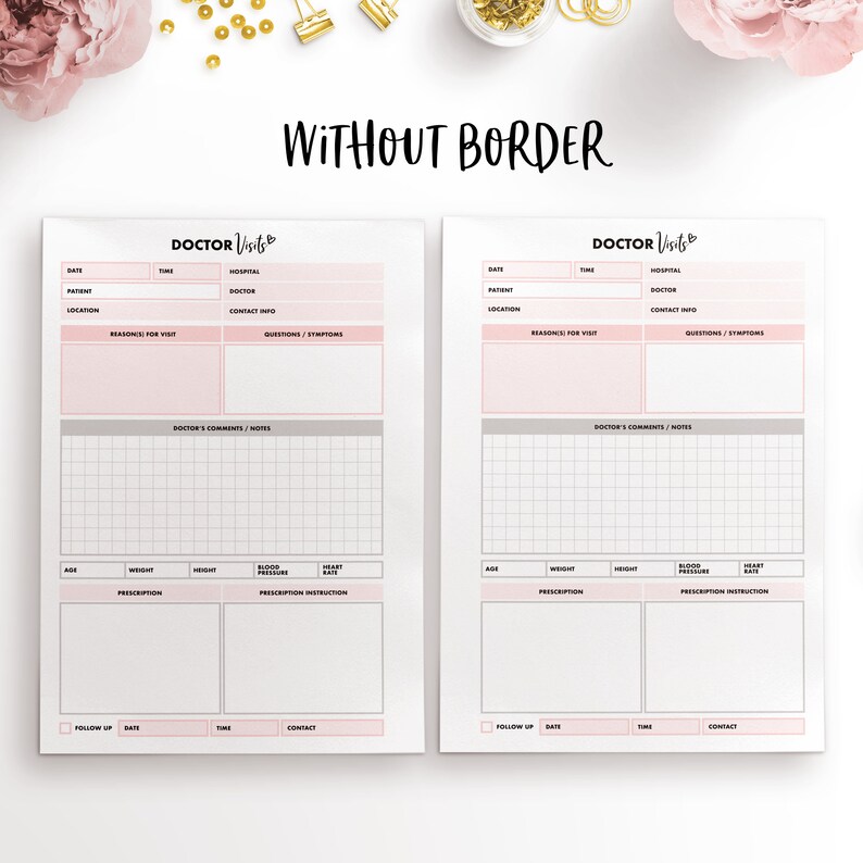 A5 Doctor Visits | Etsy