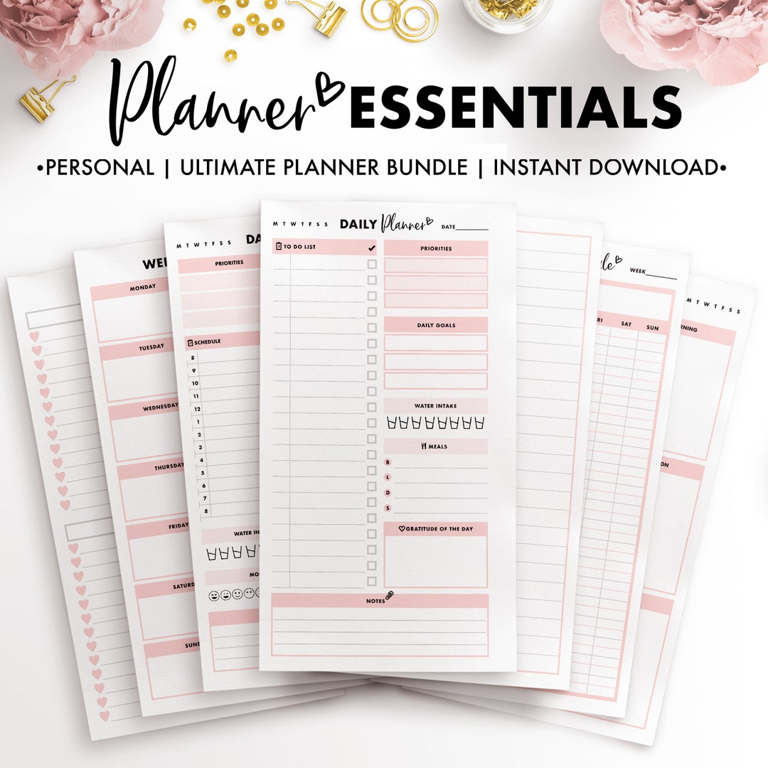Personal Size Planner Essentials - Etsy