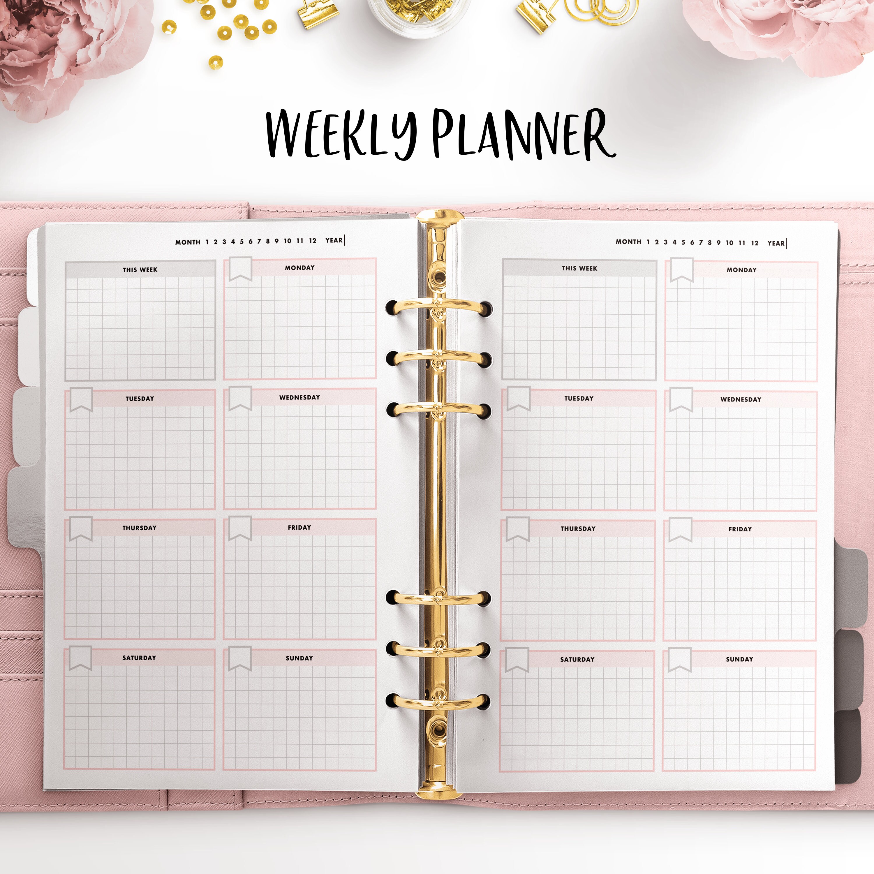 A6 Weekly Overview | Etsy