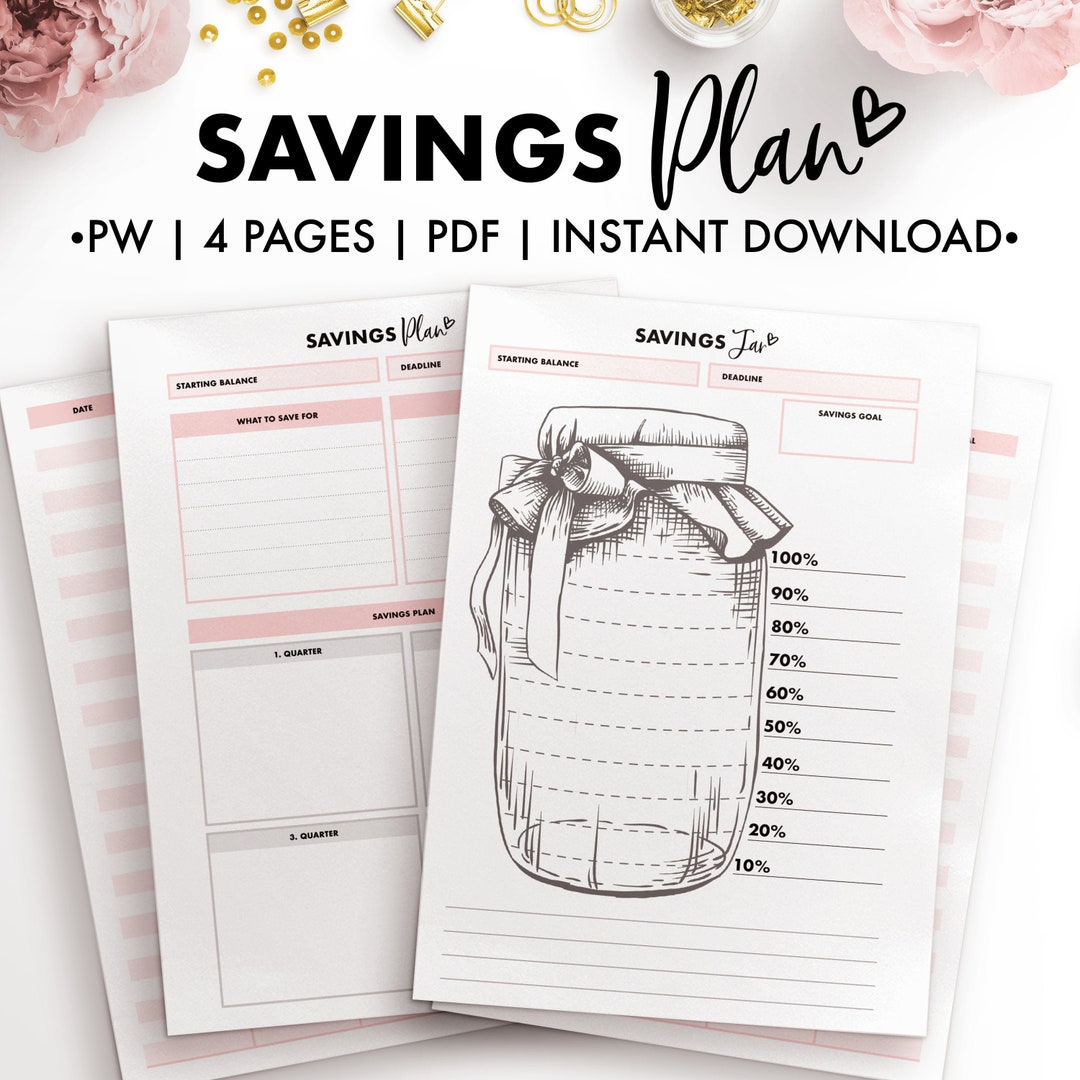 Planify Pro, Personal Wide, Savings Plan - Etsy