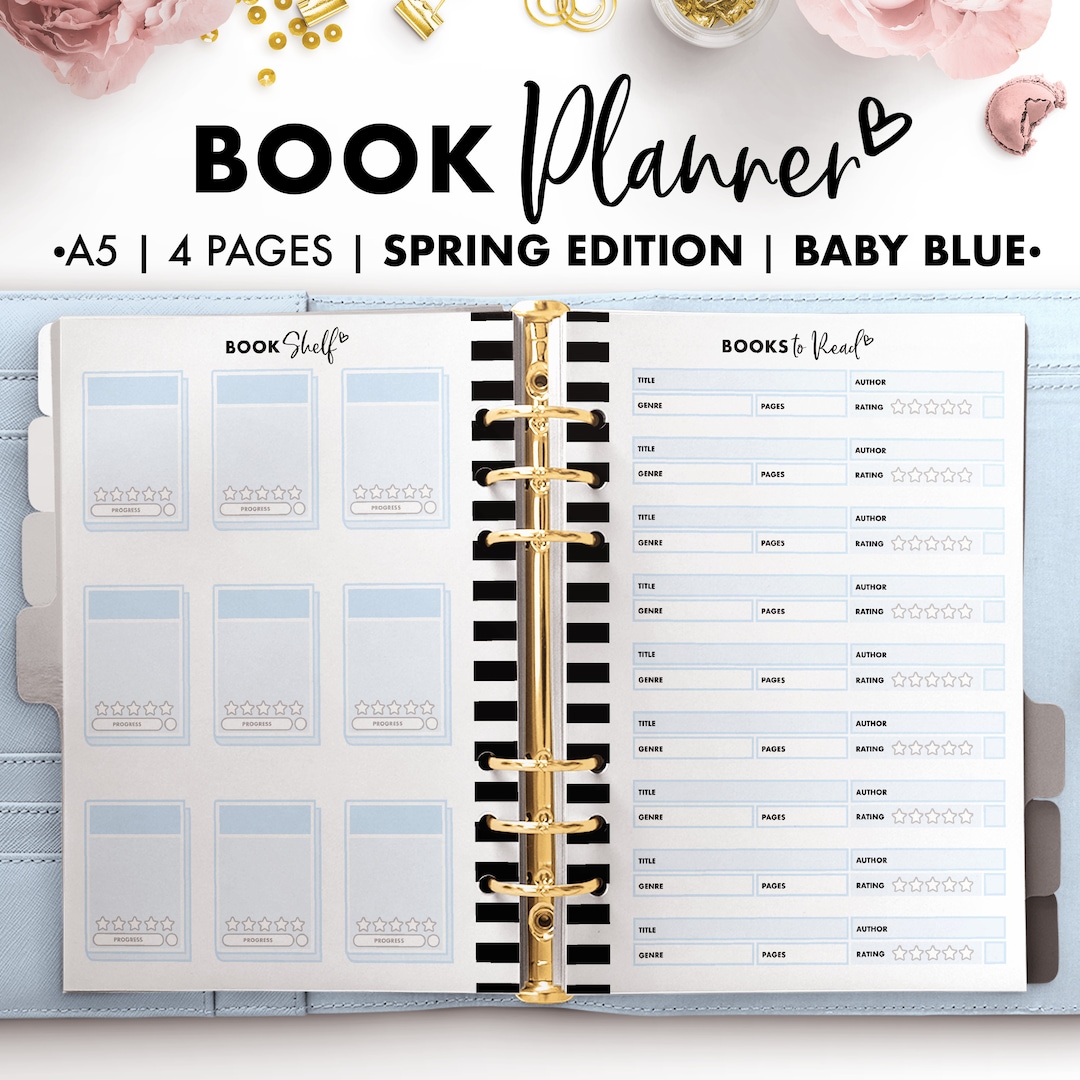 Planify Pro, A5, Book Planner, Baby Blue - Etsy