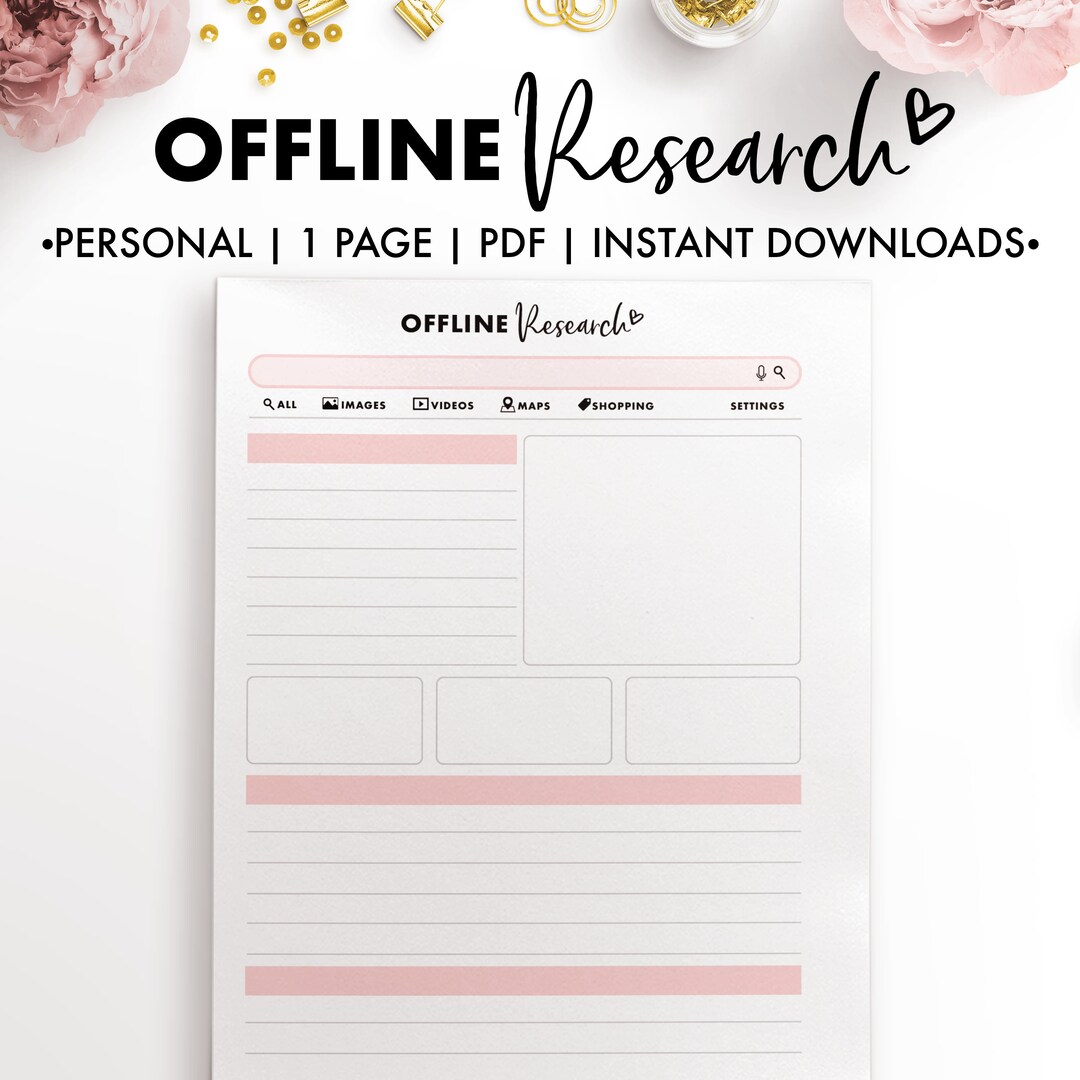 Personal Offline Research - Etsy