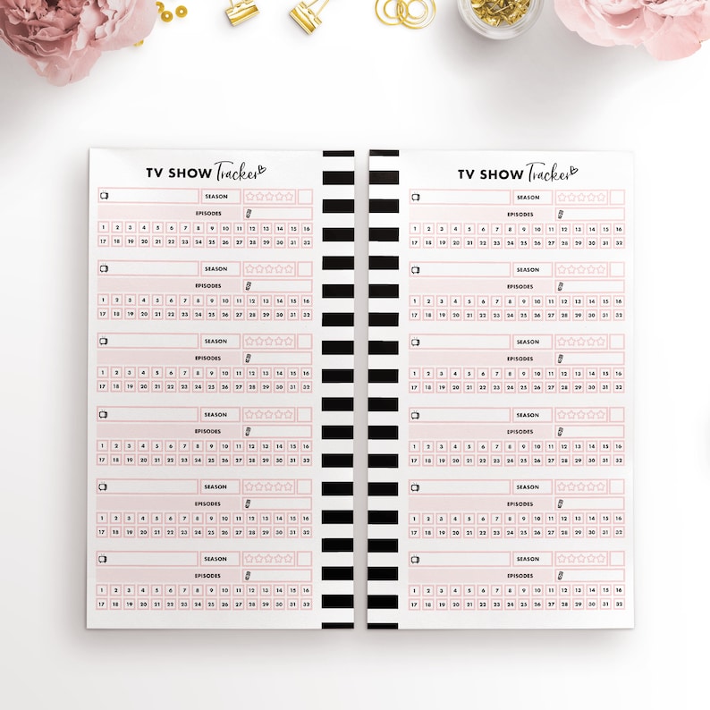 Personal Size TV Show Planner - Etsy