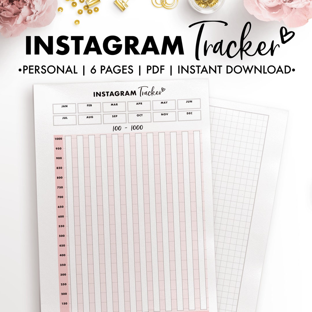 Personal, Instagram Tracker - Etsy