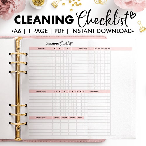 Checklist Sheet A6 Printable Planner Inserts to Do List - Etsy Canada