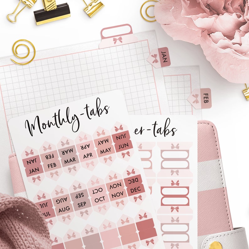 Sticker Tabs PDF Instant Download | Etsy