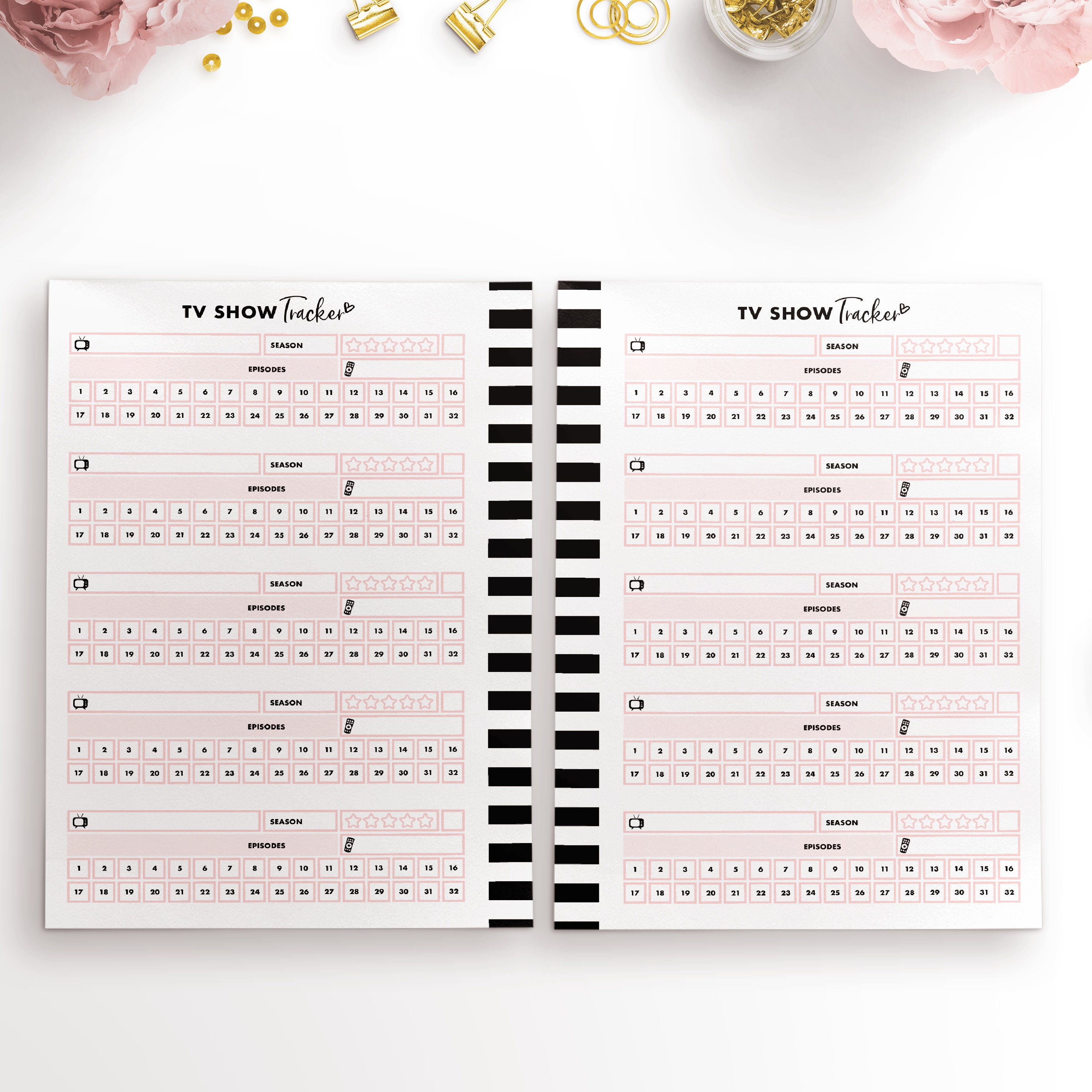 A5 Wide TV Show Planner - Etsy