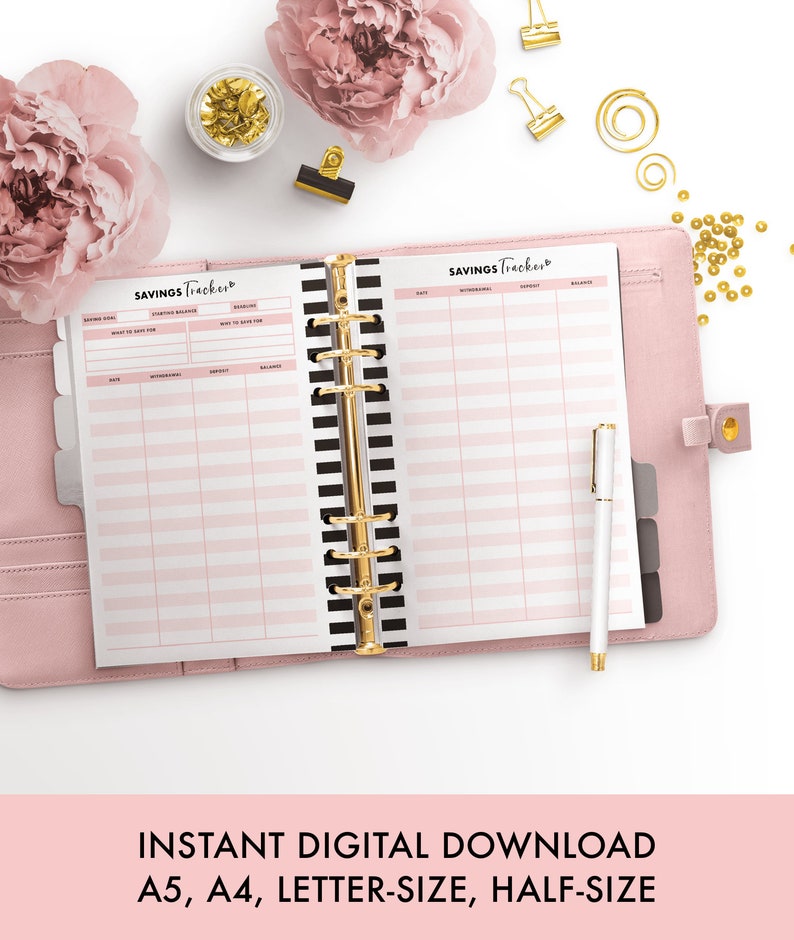 A5 Savings Tracker | Etsy