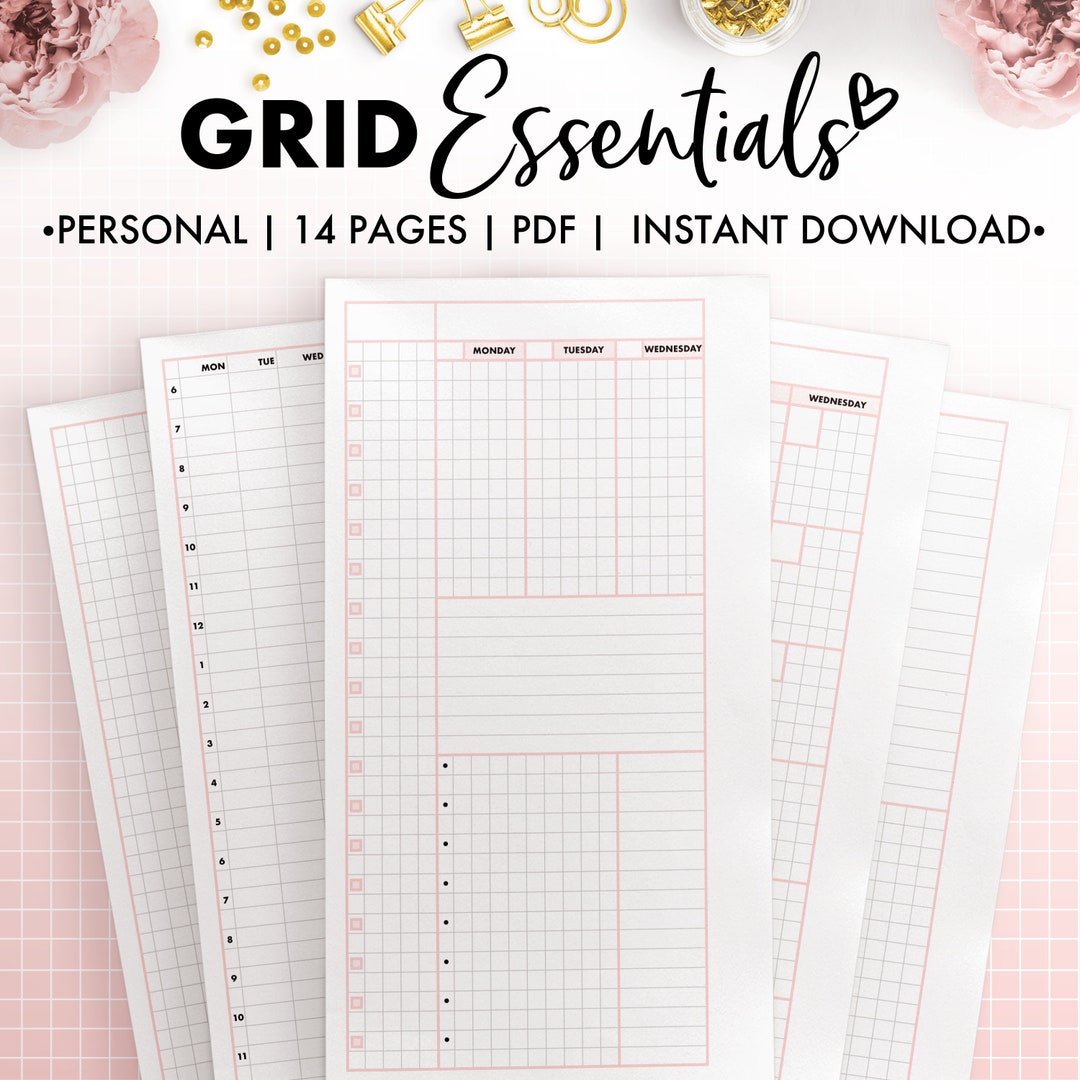 Planify Pro, Personal, Grid Essentials, Simple Essentials Collection - Etsy