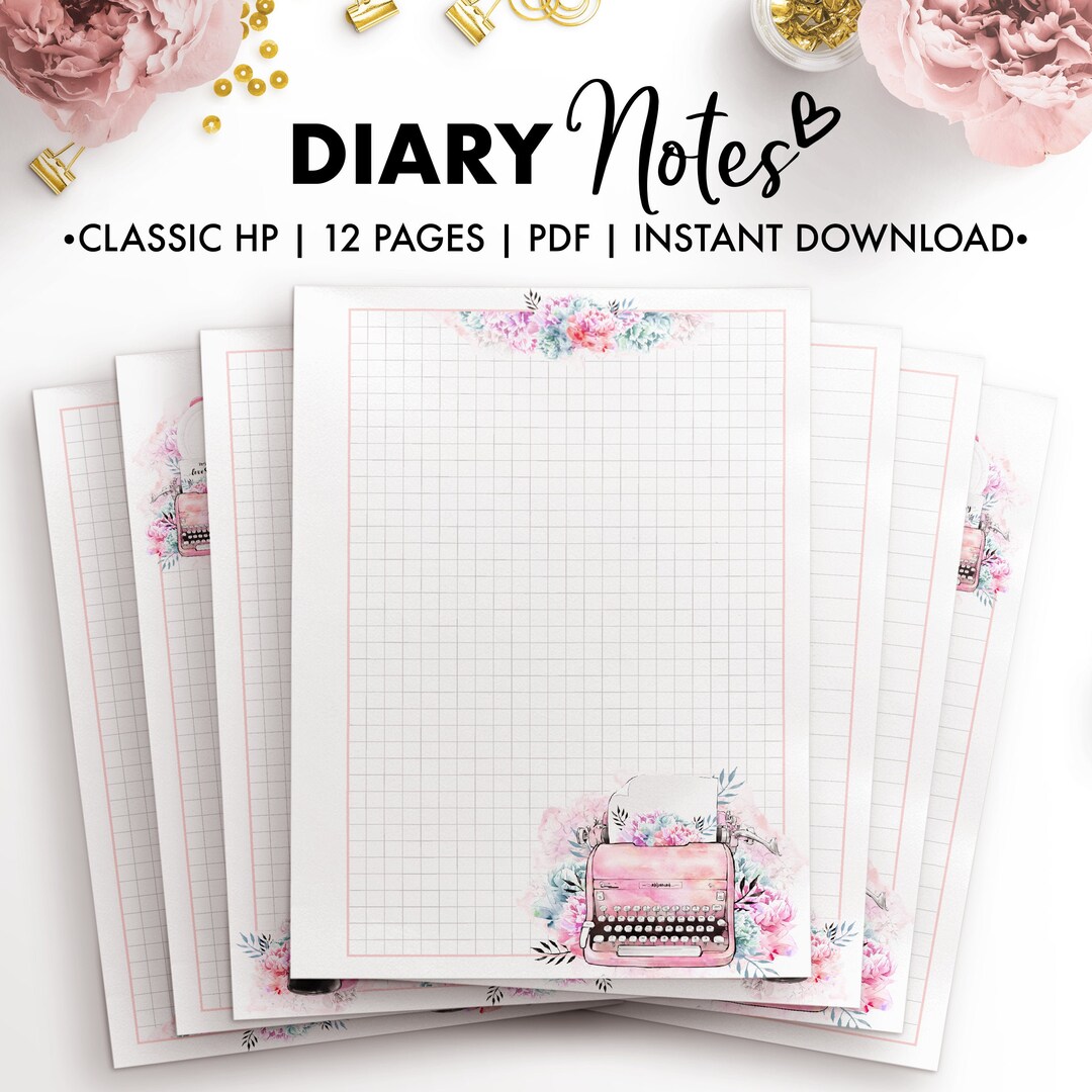 Planify Pro, Classic HP, Diary Notes - Etsy