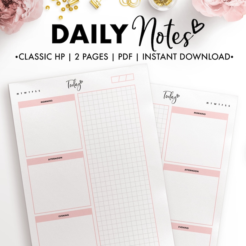 Classic HP Daily Notes - Etsy