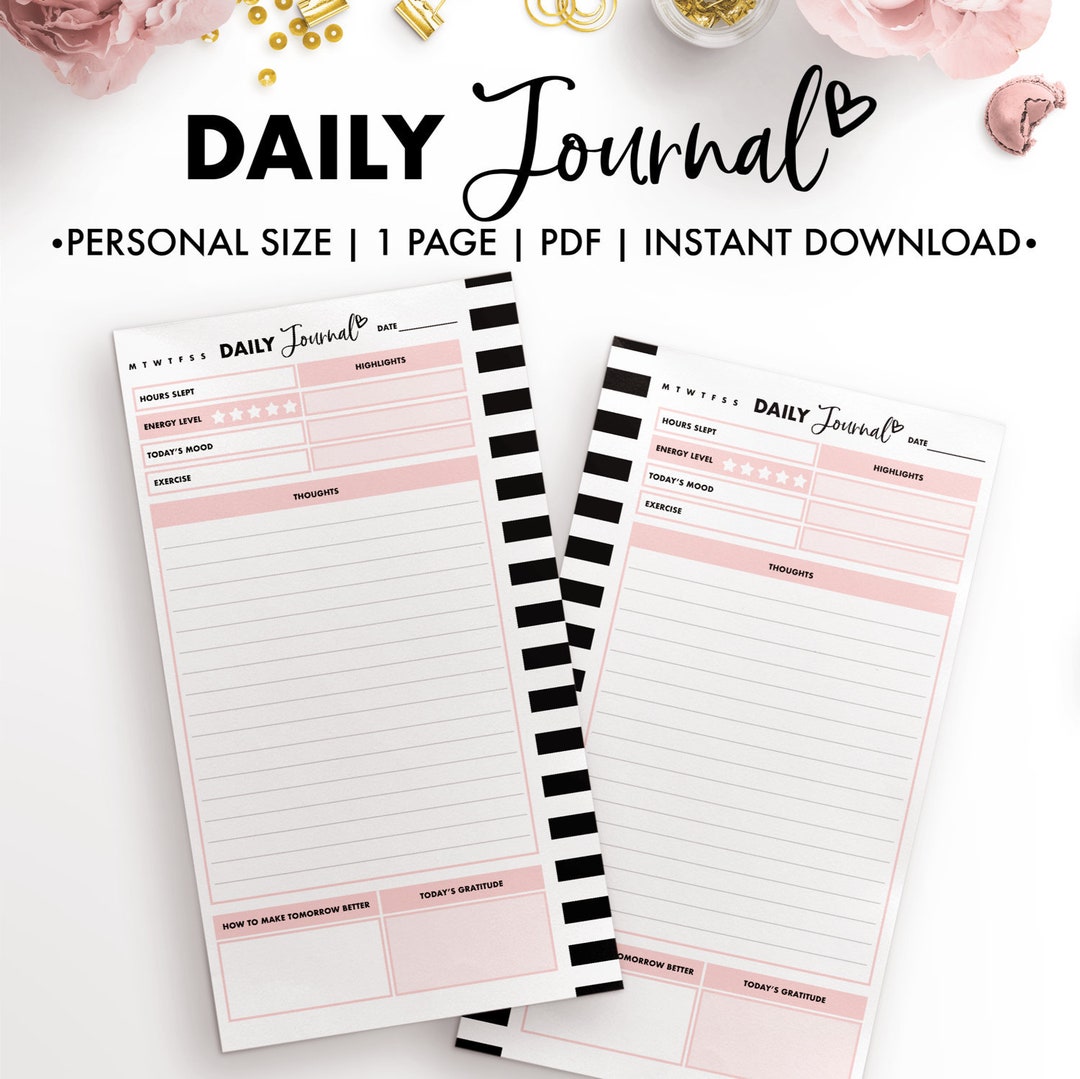 Planify Pro, Personal Size, Daily Journal - Etsy