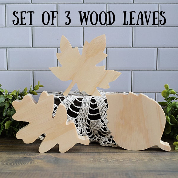 Wooden Leaf Oak Maple Tray - Etsy