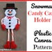 Snowman Candy Cane Holder Plastic Canvas Pattern - Christmas Treat ...