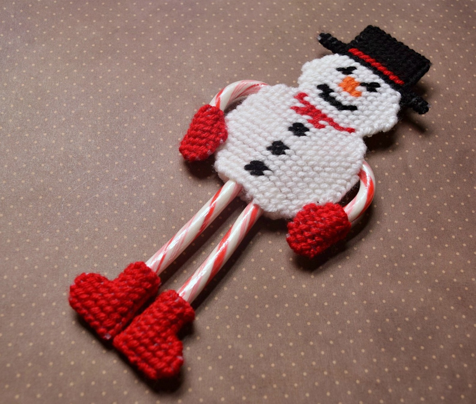 Snowman Candy Cane Holder Plastic Canvas Pattern Christmas - Etsy UK