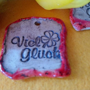 Ceramic Gift Tags Good Luck - Etsy