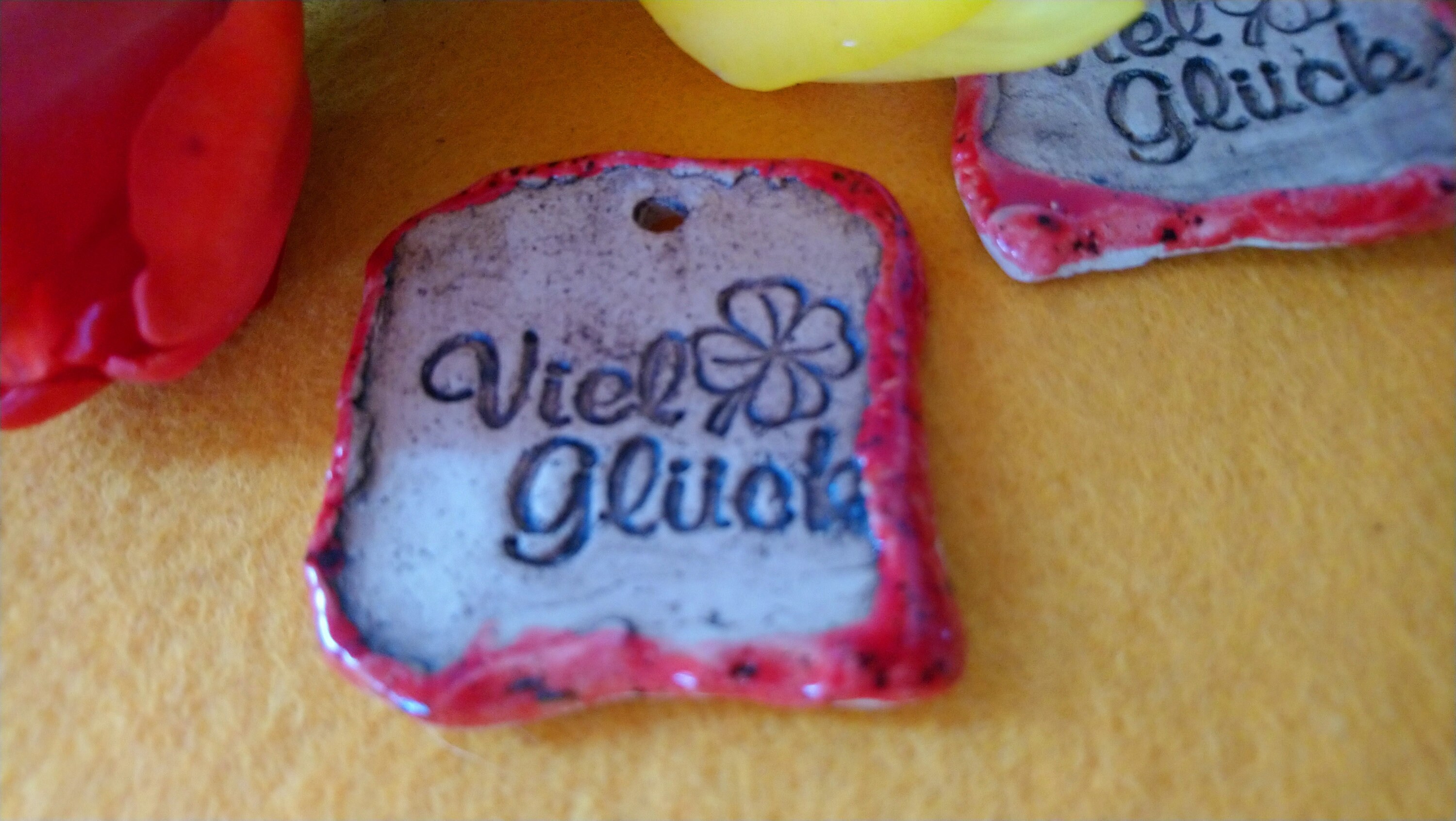 Ceramic Gift Tags Good Luck | Etsy