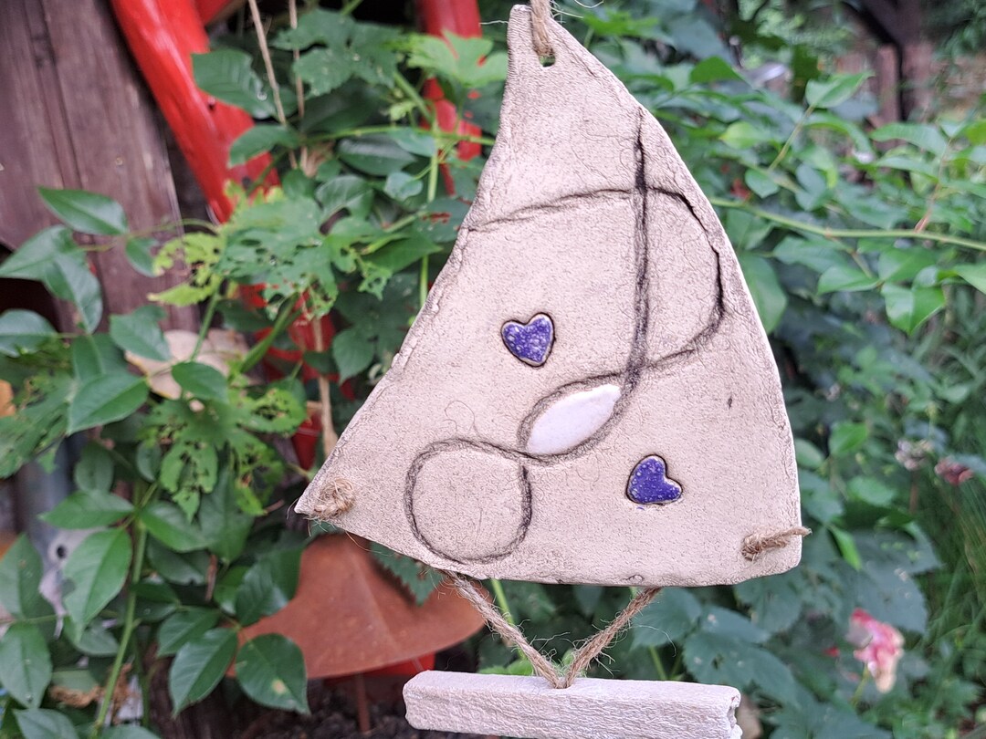 Ceramic Boat/wind Chime Small - Etsy
