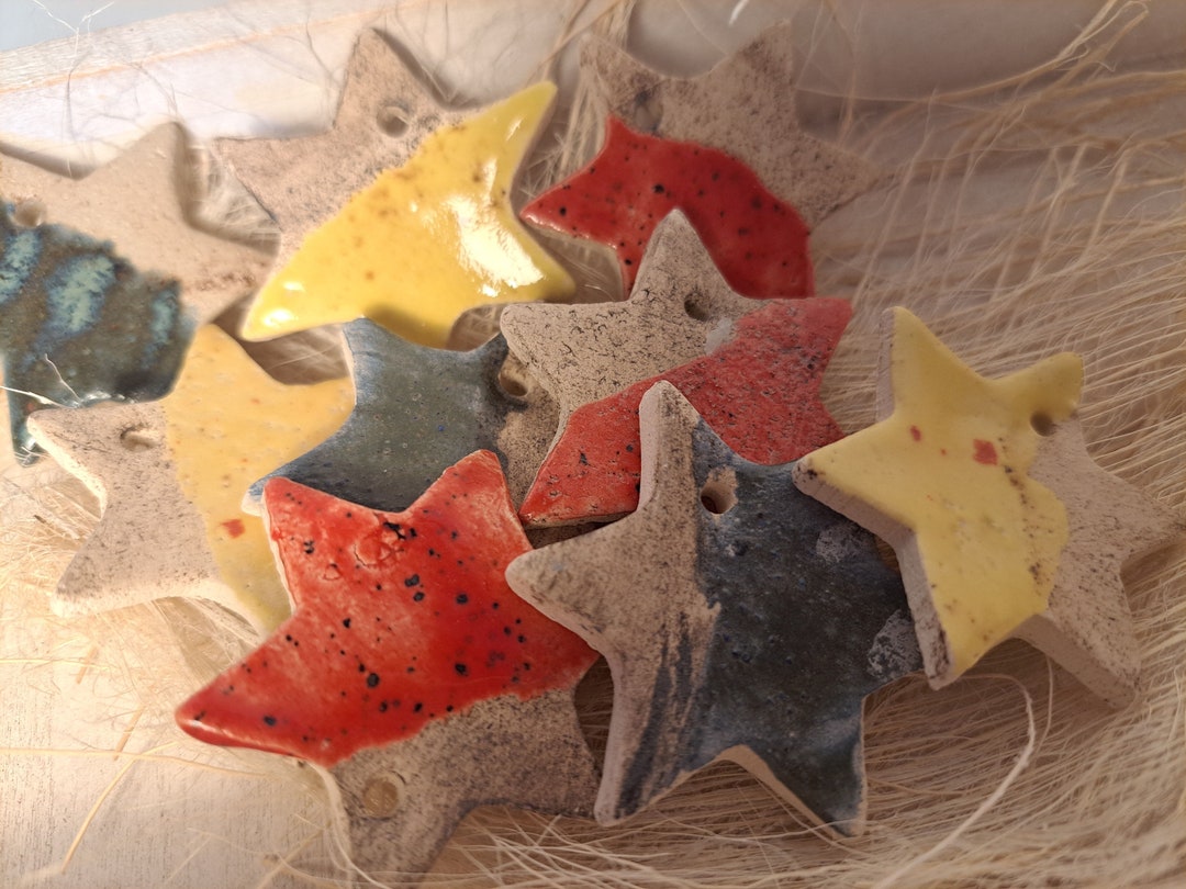 Ceramic Star 4 Cm - Etsy UK