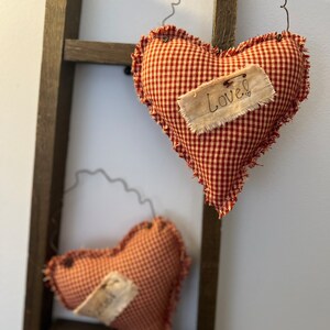 Love Rustic Farmhouse Hanging Heart /valentines Day S - Etsy