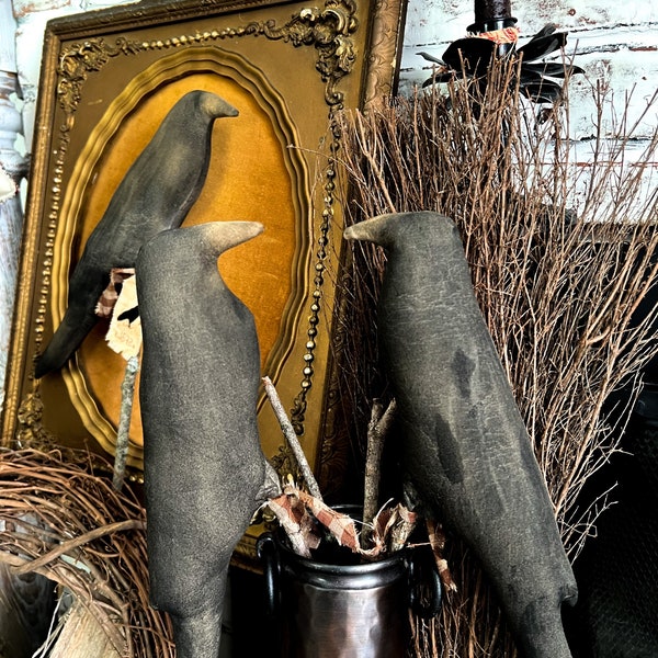 Primitive Crow - Etsy