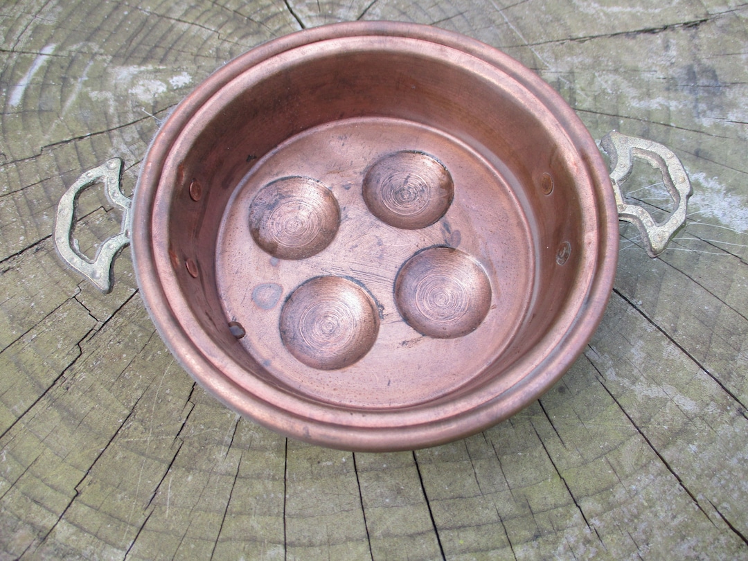 Copper, Snail Pan, French, Pot, Pan,, Handles, Patina, Vintage - Etsy