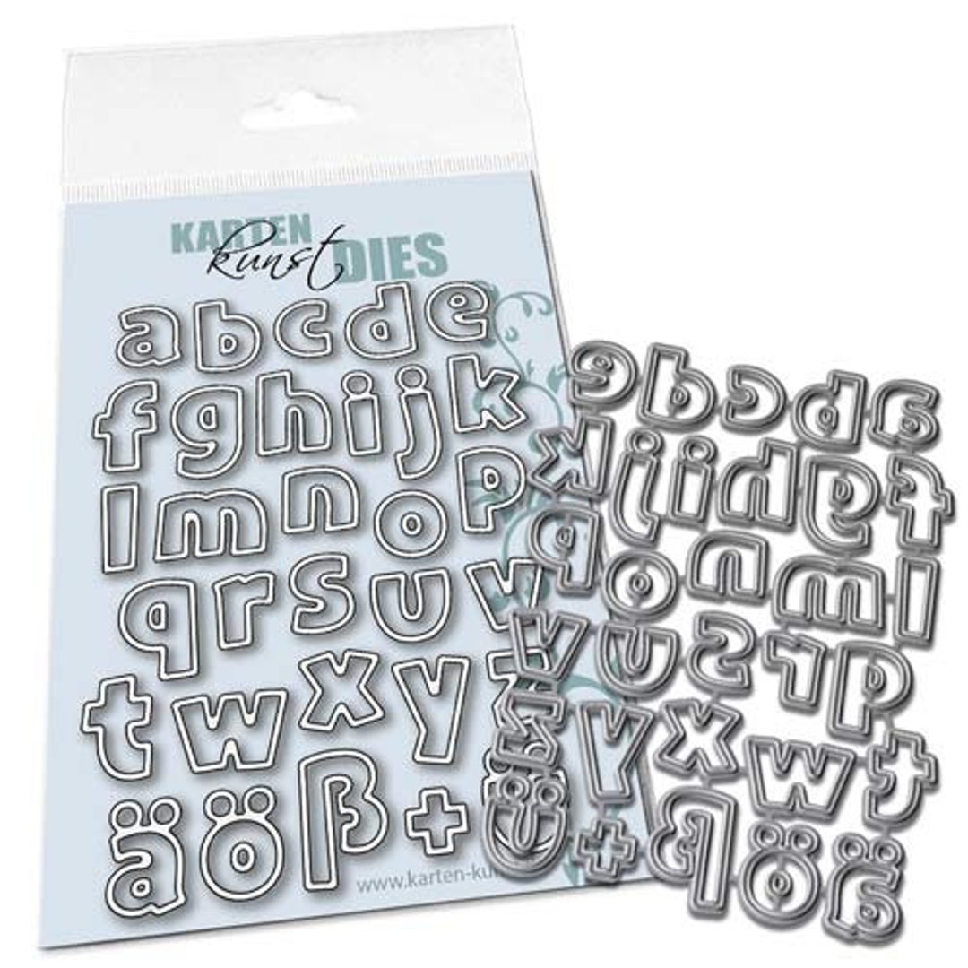 Cutting Dies - Lucky Alphabet Lower Case Kk-d135 - Cutting Dies ...