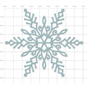 Large Elegant Snowflake Die Kk-d190 for Scrapbooking, Cardmaking ...