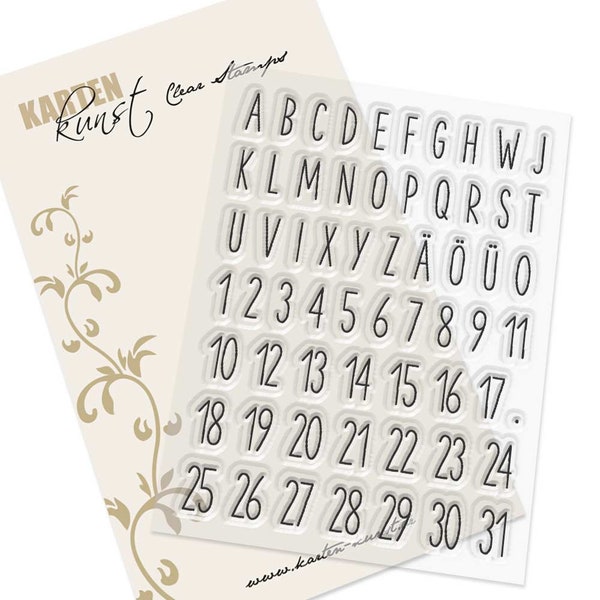 Clear Alphabet Stamps - Etsy