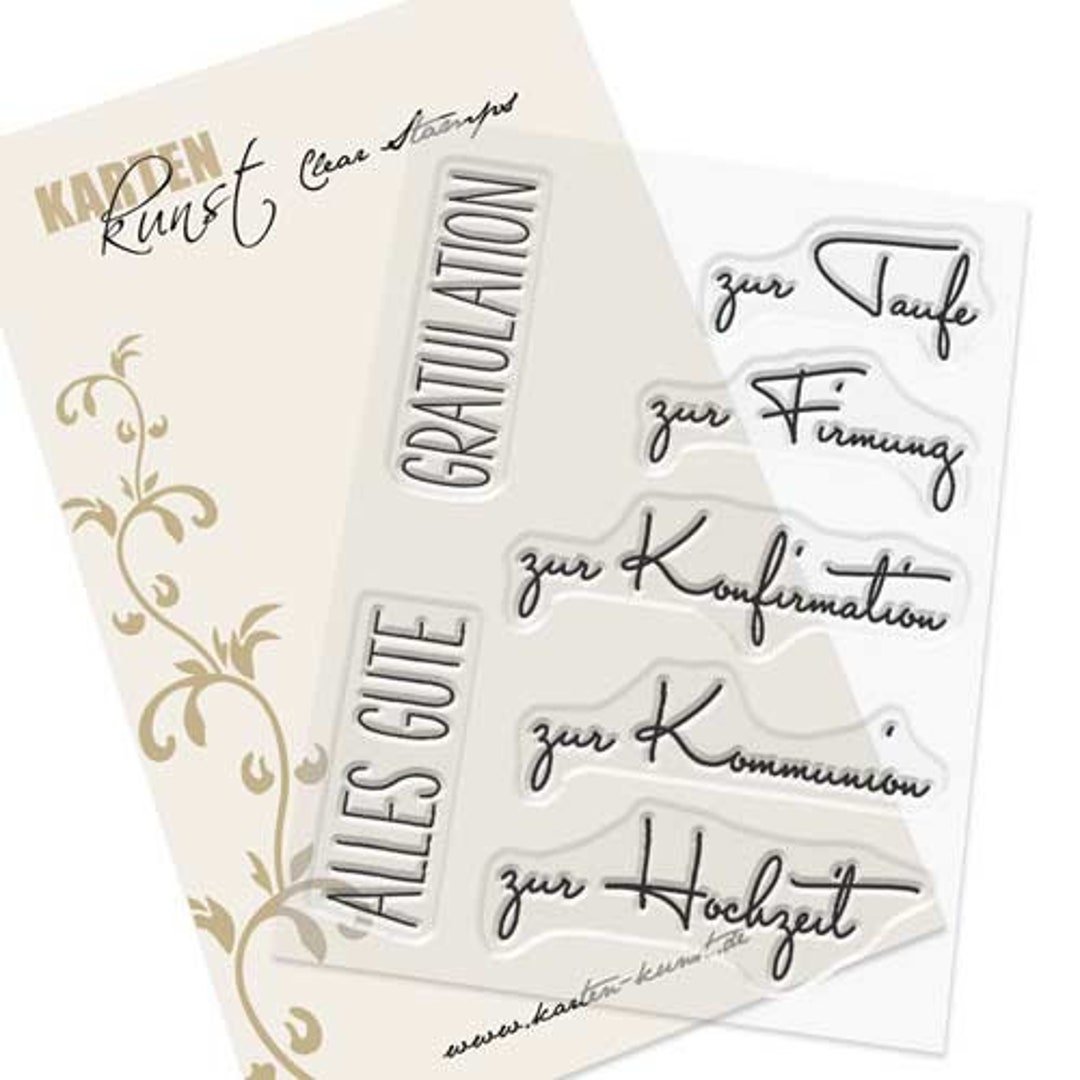 Clear Stamps Capri church Festivals KK-0035 German Text Stamps ...