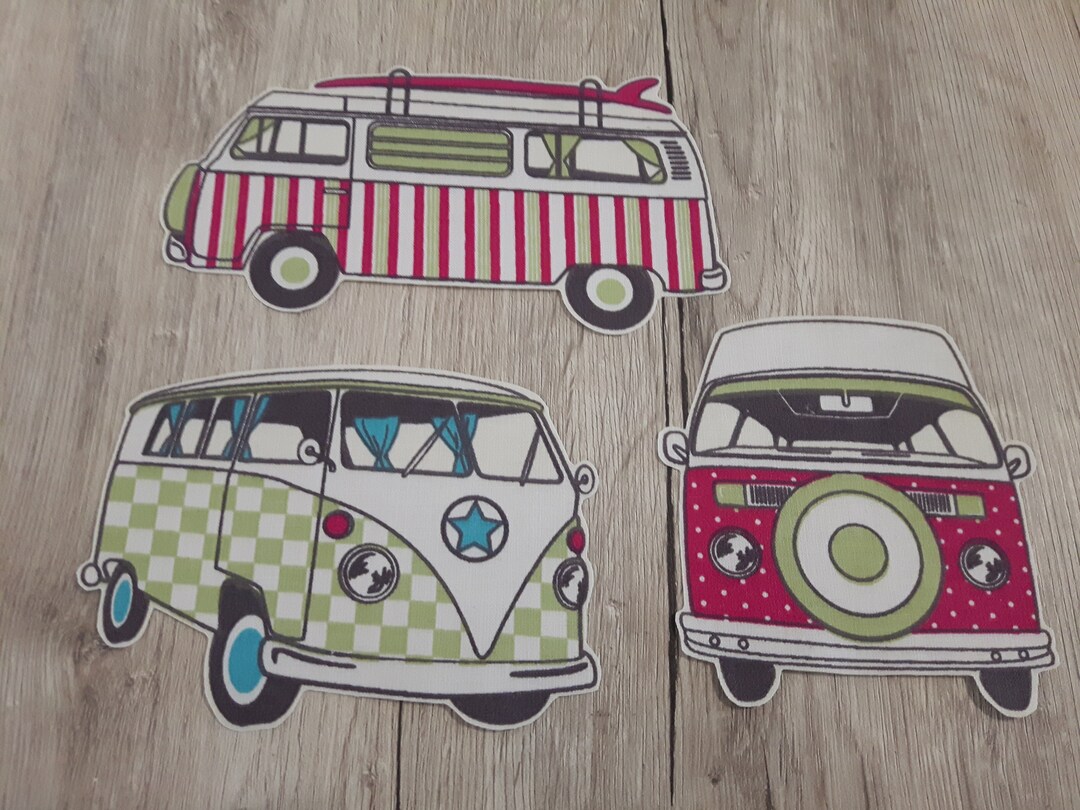 Bulli Parade 3 X Iron-on Appliqué Bulli Bus - Etsy