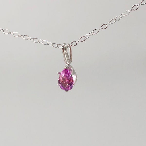 Bright Pink Necklace - Etsy