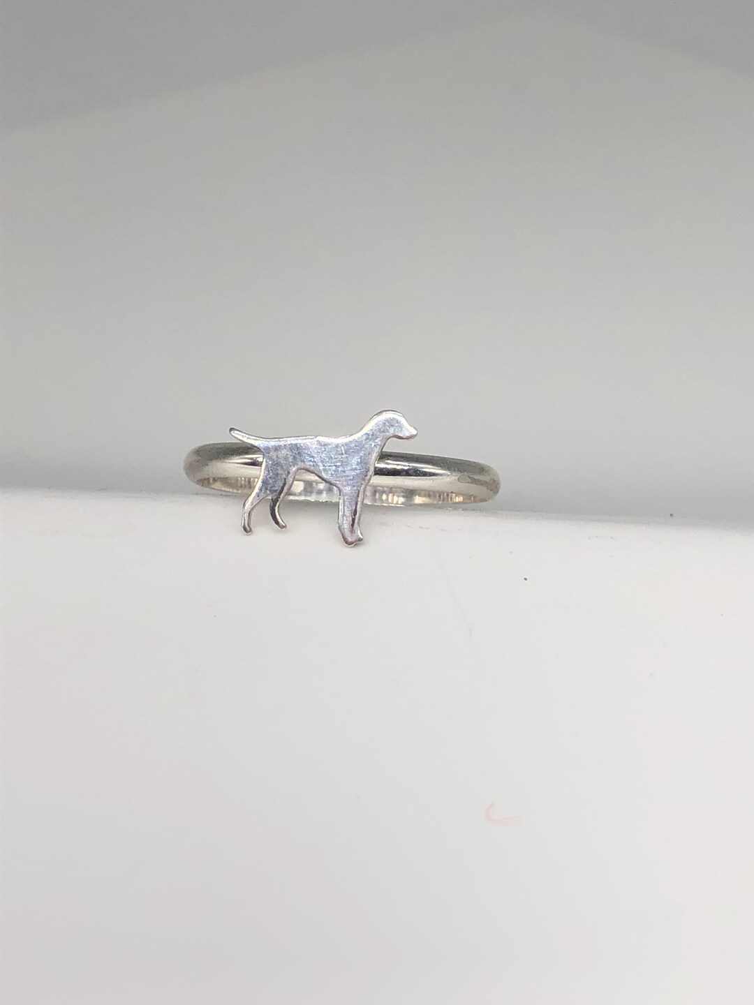 Sterling Silver Dog Ring - Etsy