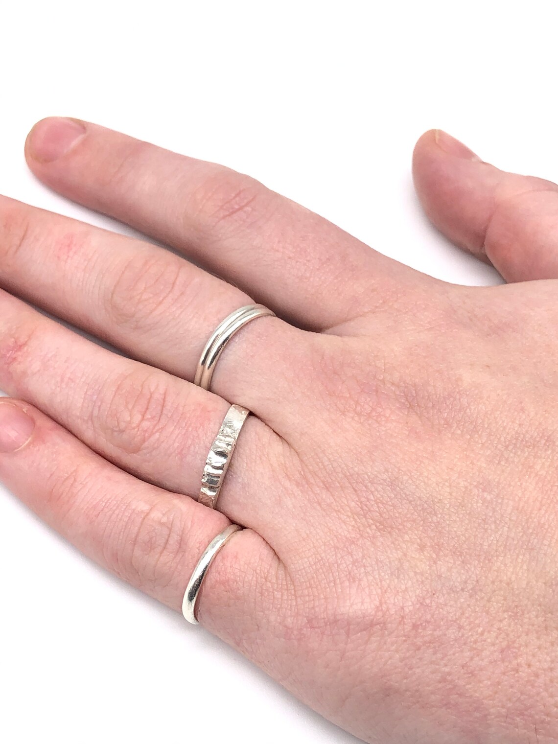 Cast silver ring | Etsy