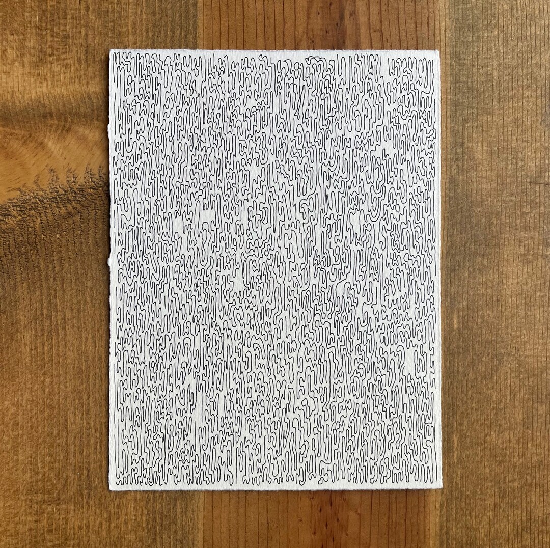 Original Works on Paper pond Plant Squiggles - Etsy