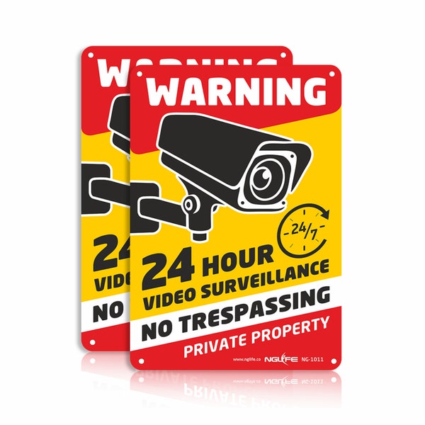 Cctv Camera Sign - Etsy