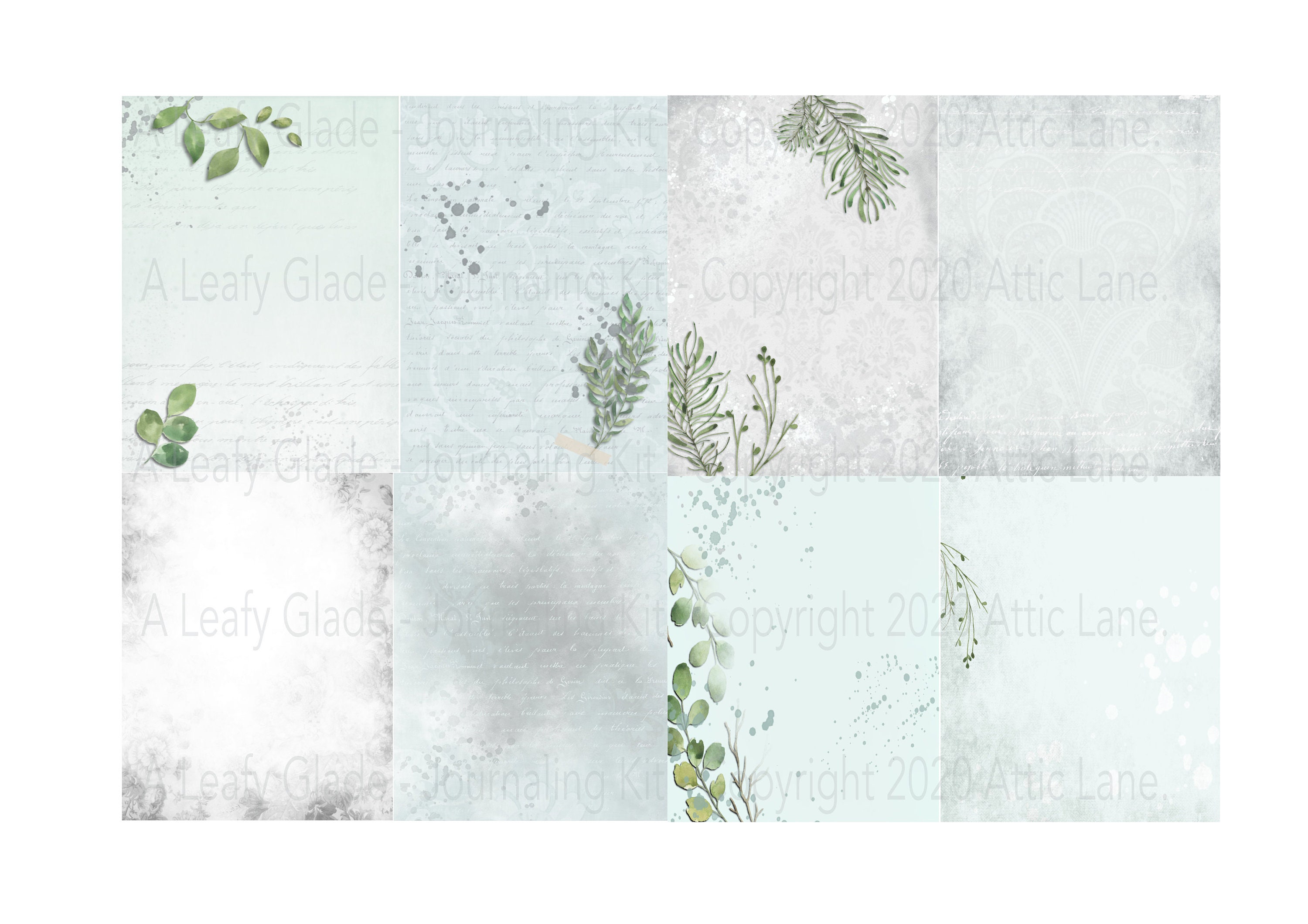 A Leafy Glade Printable Journal Kit - Etsy