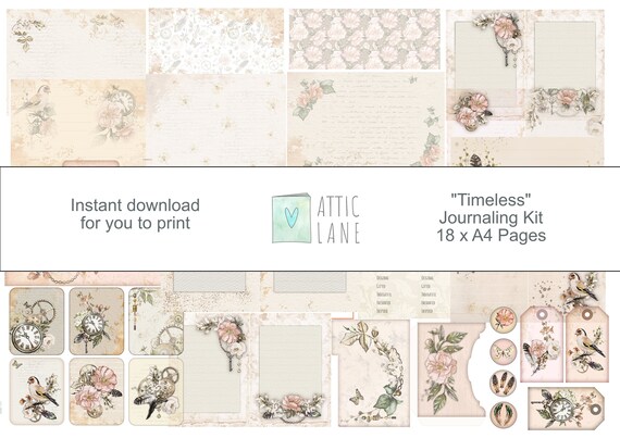 Timeless Printable Journal Kit | Etsy