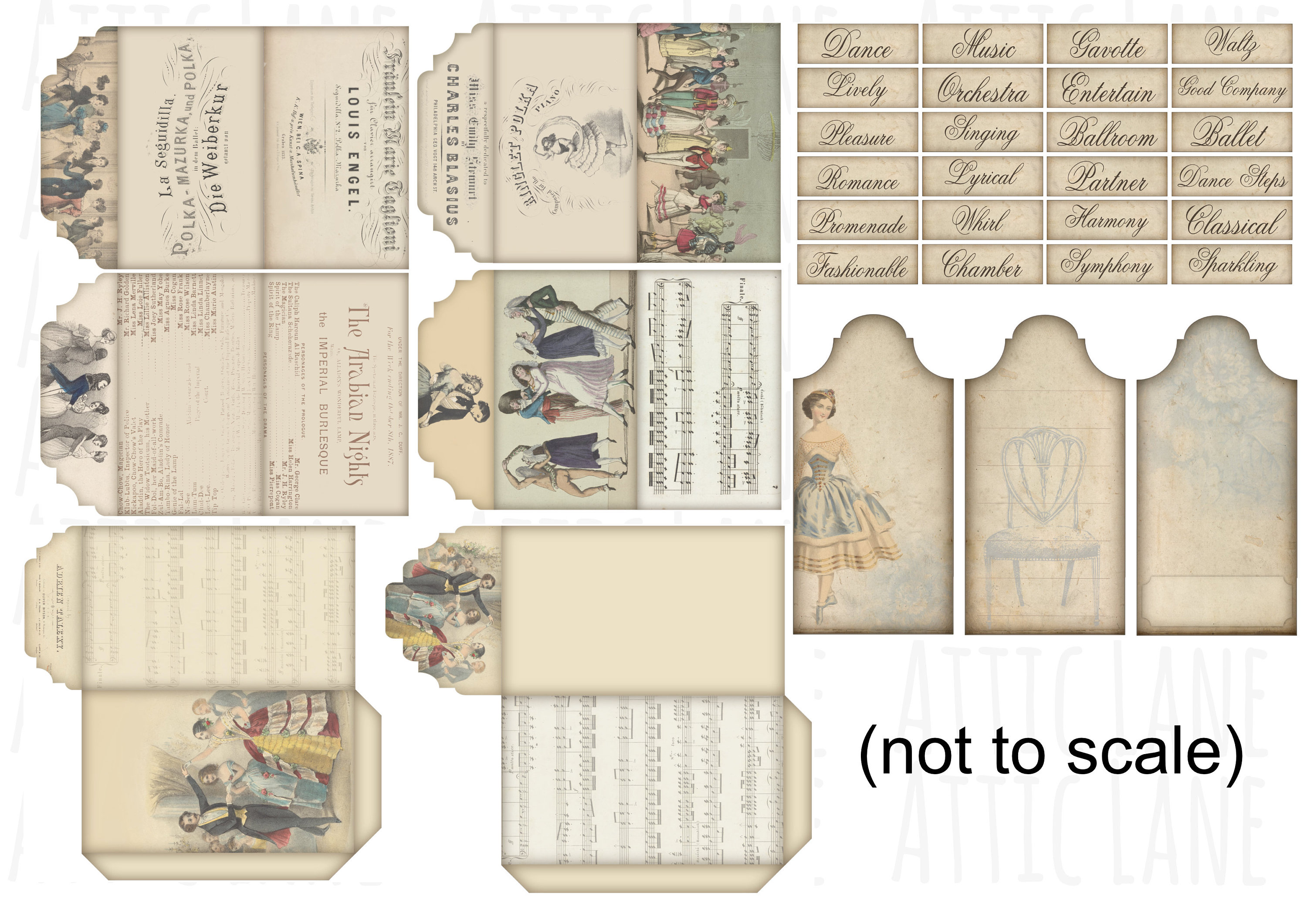 Music and Dance 18 X A4 Printable Sheets - Etsy