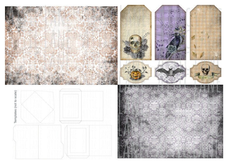 Gothic Backgrounds Printable Background Papers - Etsy