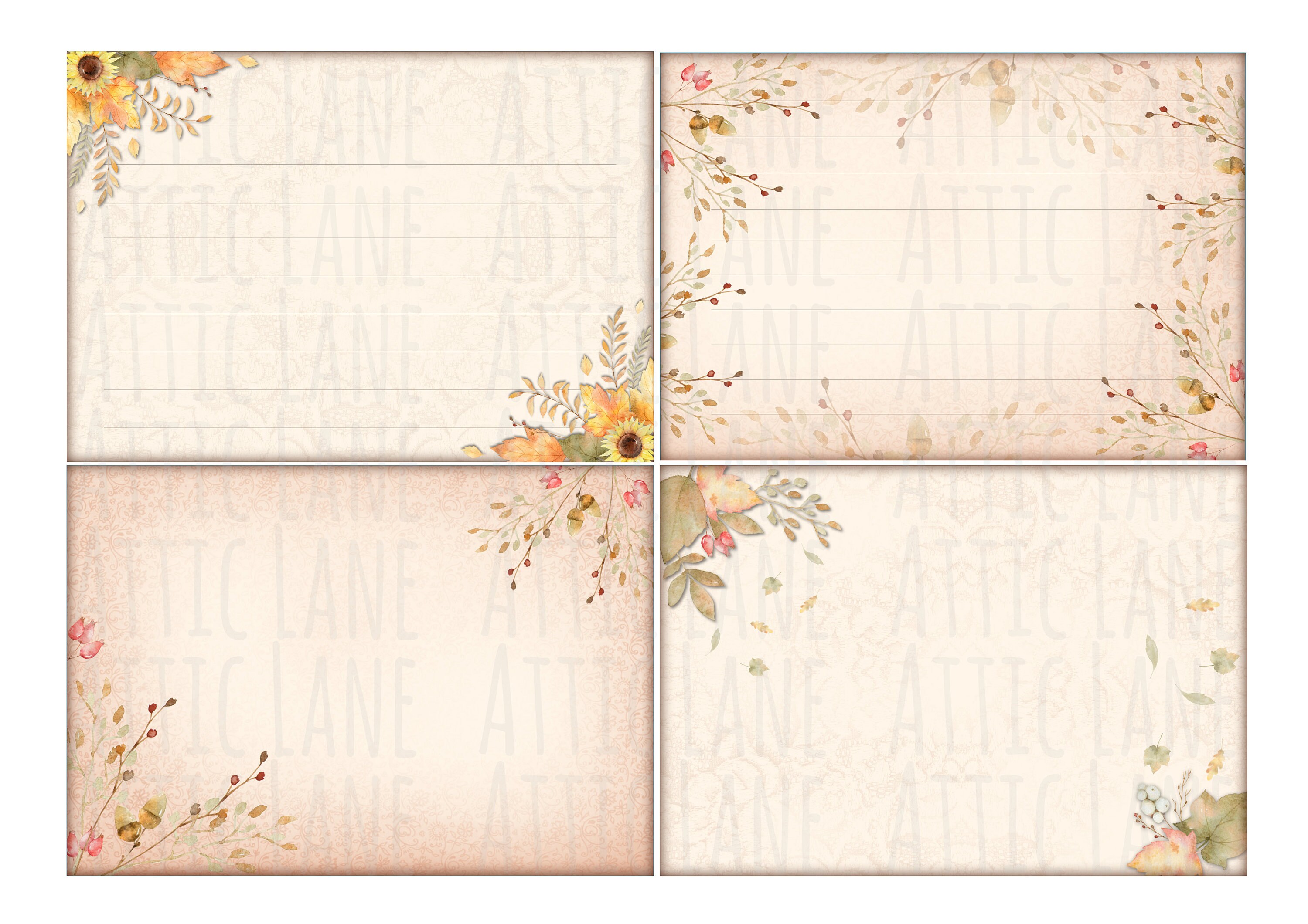 Autumn Shades Printable Journal Kit - Etsy
