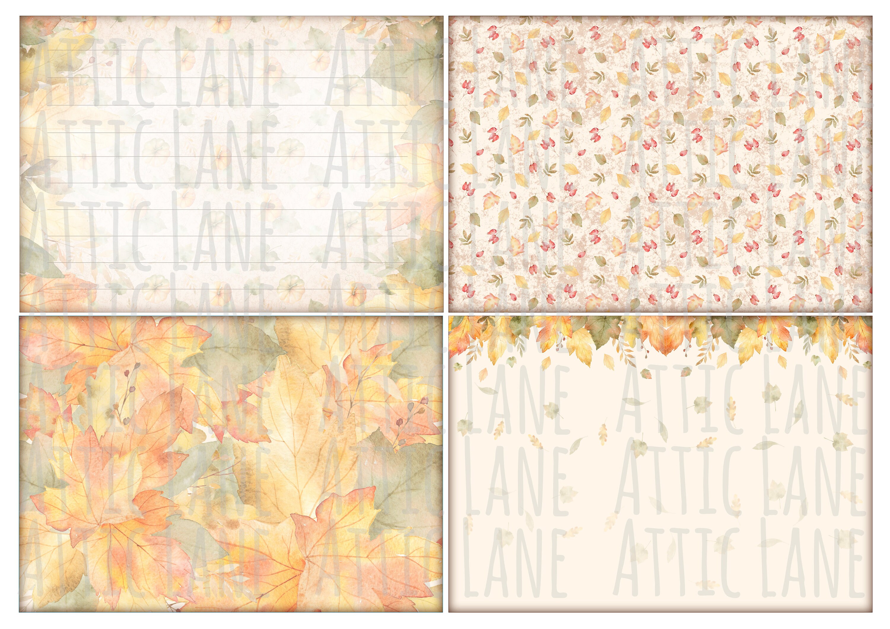 Autumn Shades Printable Journal Kit - Etsy