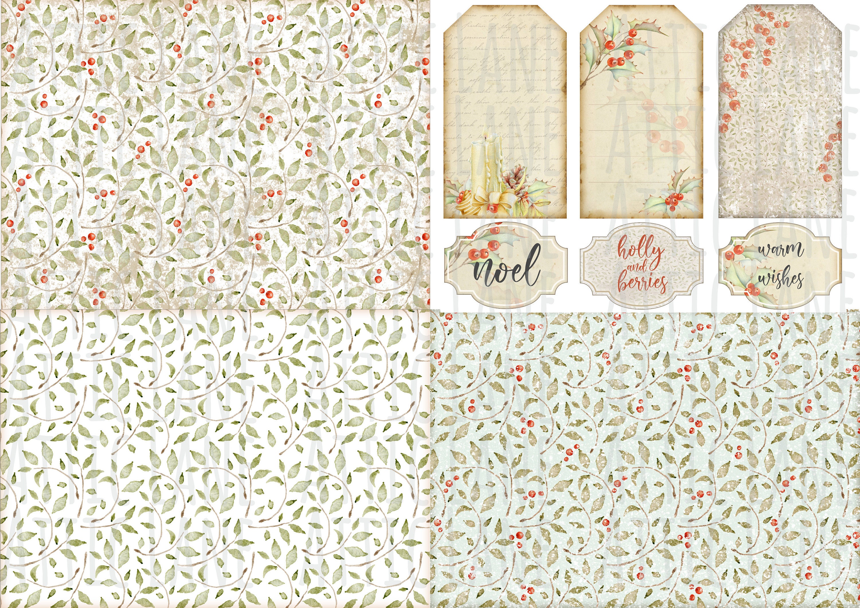 Seasonal Leafy Backgrounds Printable Background Papers - Etsy